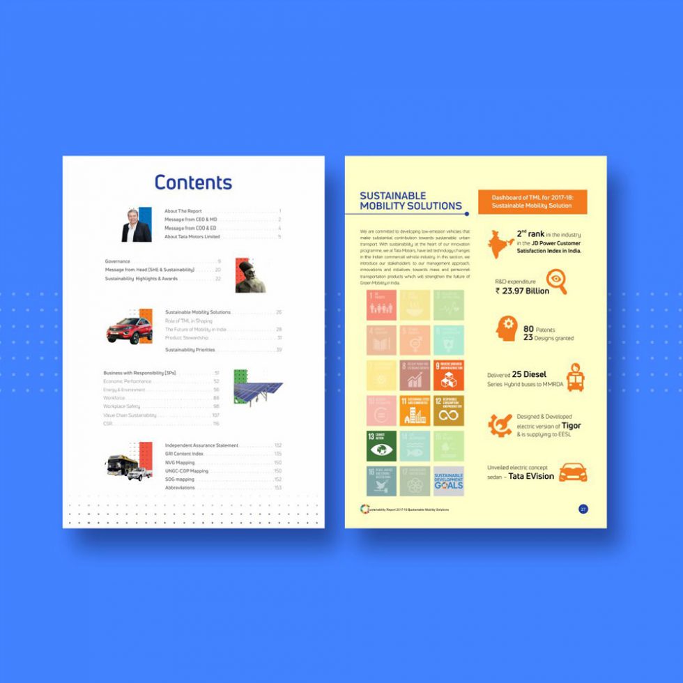 Tata Motors: Brand Communication (SDG Report) | OneZeroEight